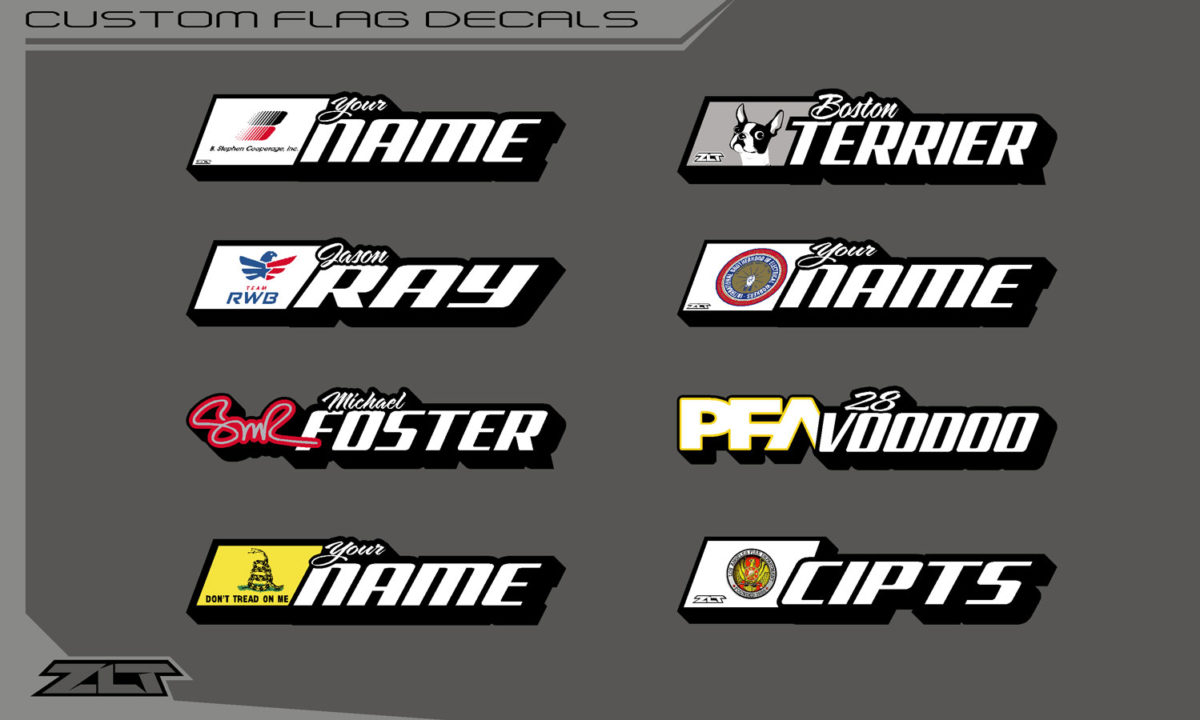 Flag Name Decals Archives - ZLT Motocross Identification
