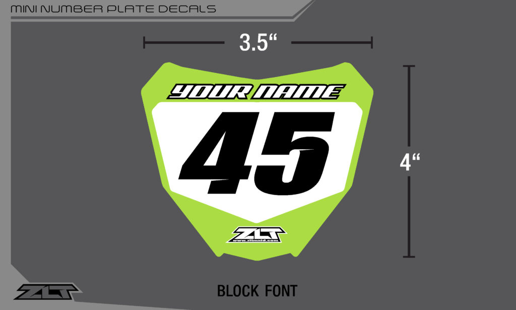 Products Archive - ZLT Motocross Identification