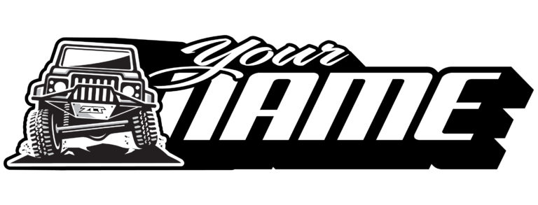 Jeep Front Name Decal - ZLT Motocross Identification